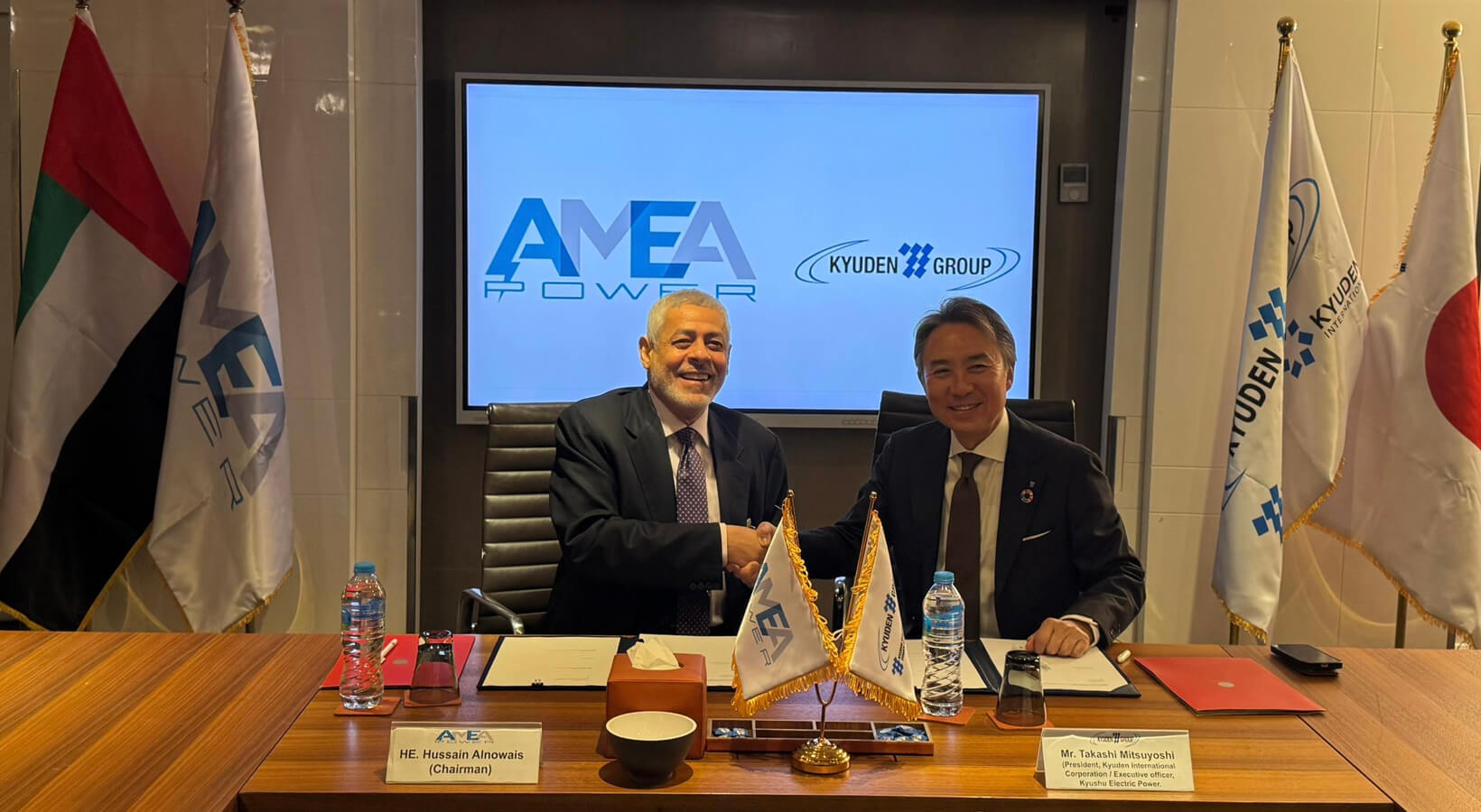 AMEA Power pens green hydrogen MoU with Kyuden International | Clean ...